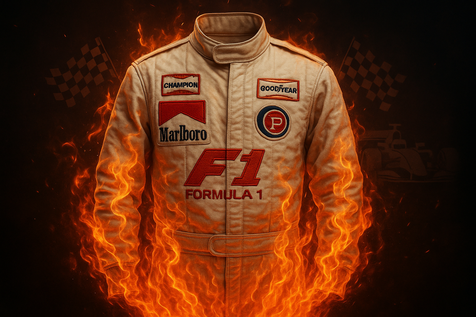 F1 Vintage Fire Proof Jackets - Premium Embroidered Racing Safety | F1 ...